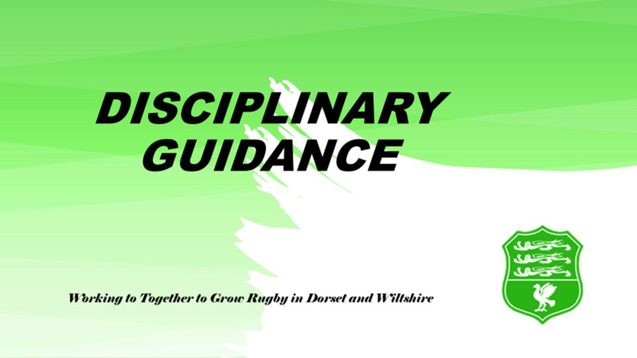 Discipline - Dorset Wiltshire Rugby Football Union