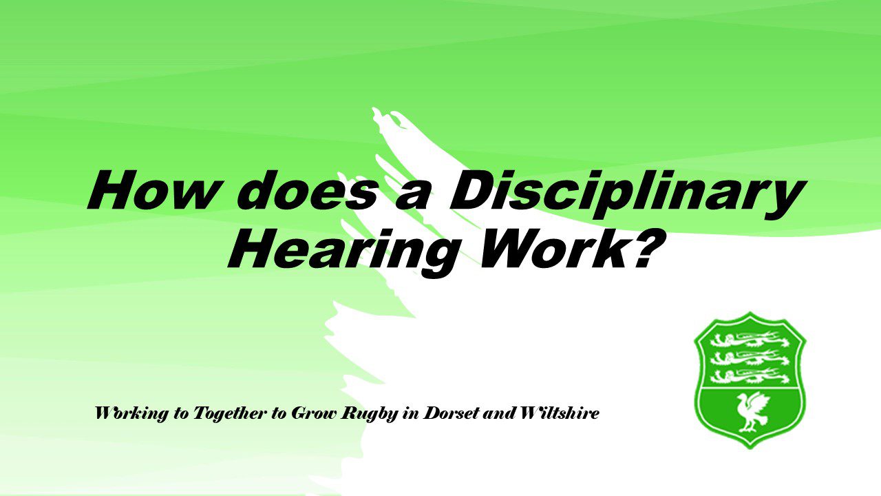 Discipline - Dorset Wiltshire Rugby Football Union