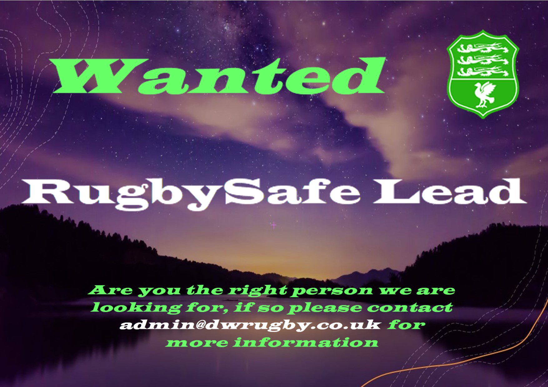 D&WRFU Vacancies - Dorset Wiltshire Rugby Football Union